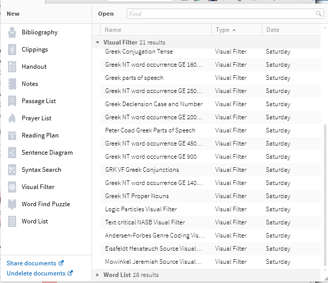 Visual filter list truncated e.g. Eissfeldt - Logos Community